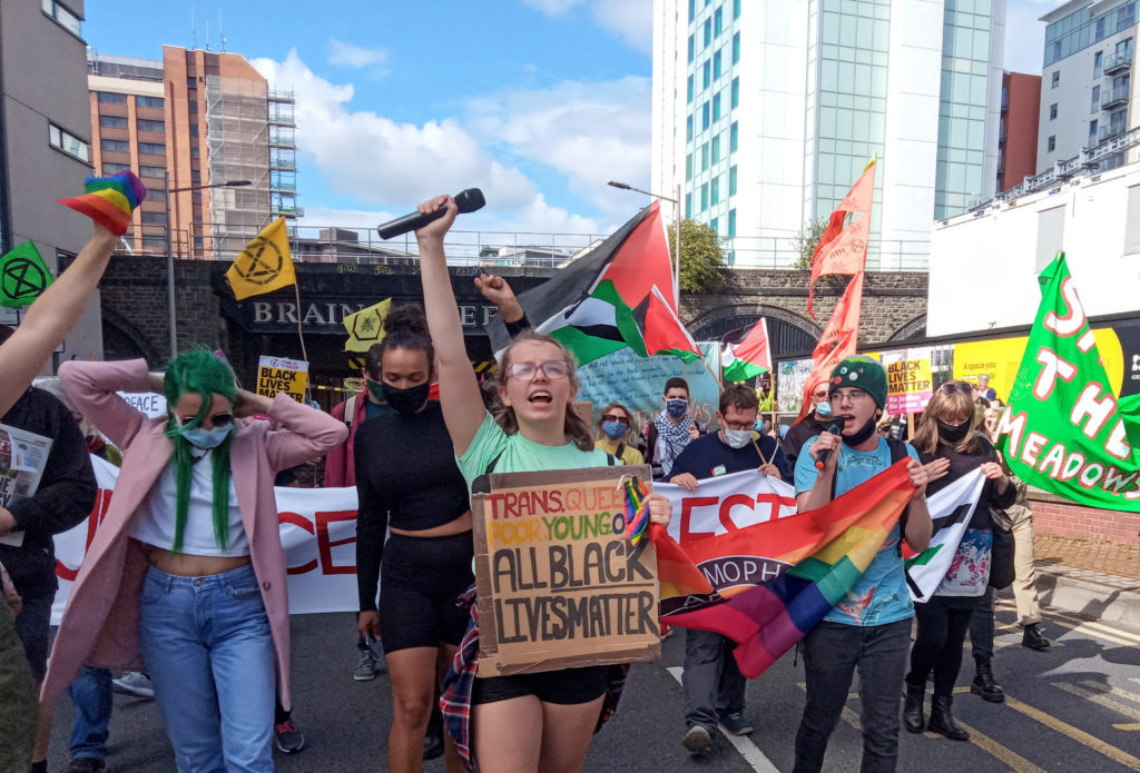 Everyone Together For Movement Of Movements March In Cardiff