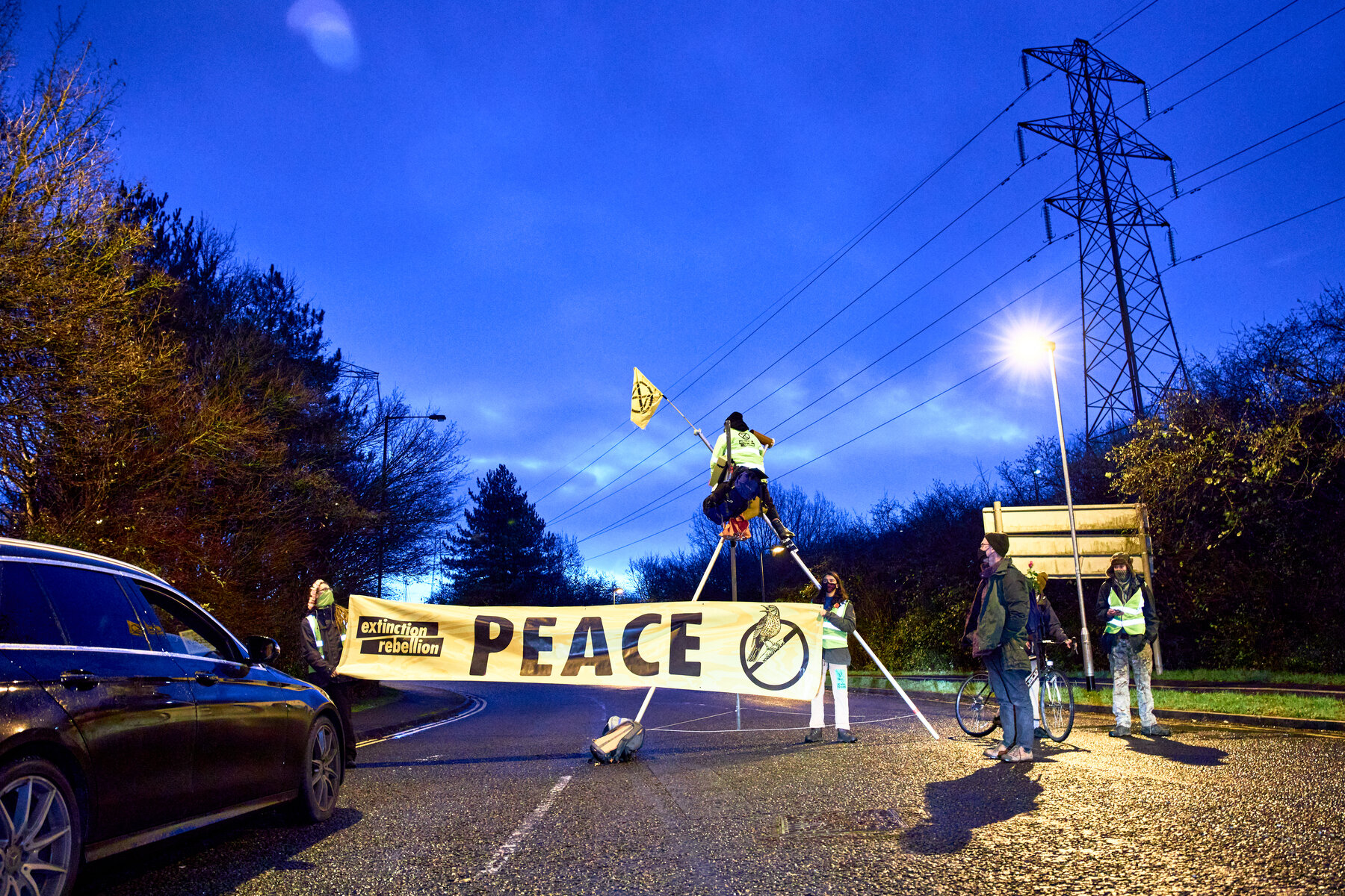 Bristol MoD site blockaded: "Spend money on climate action, not on ...