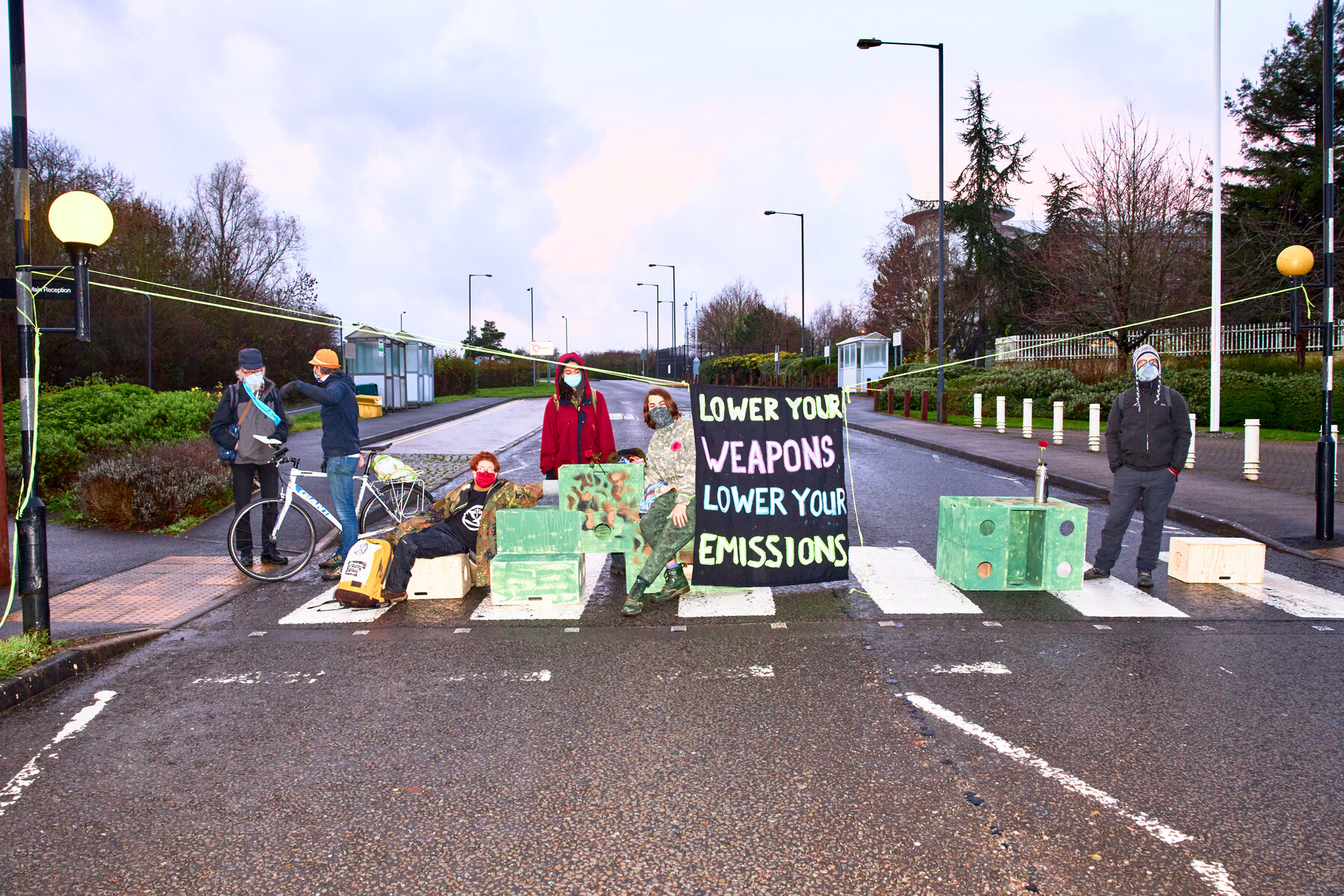 Bristol MoD site blockaded: "Spend money on climate action, not on ...